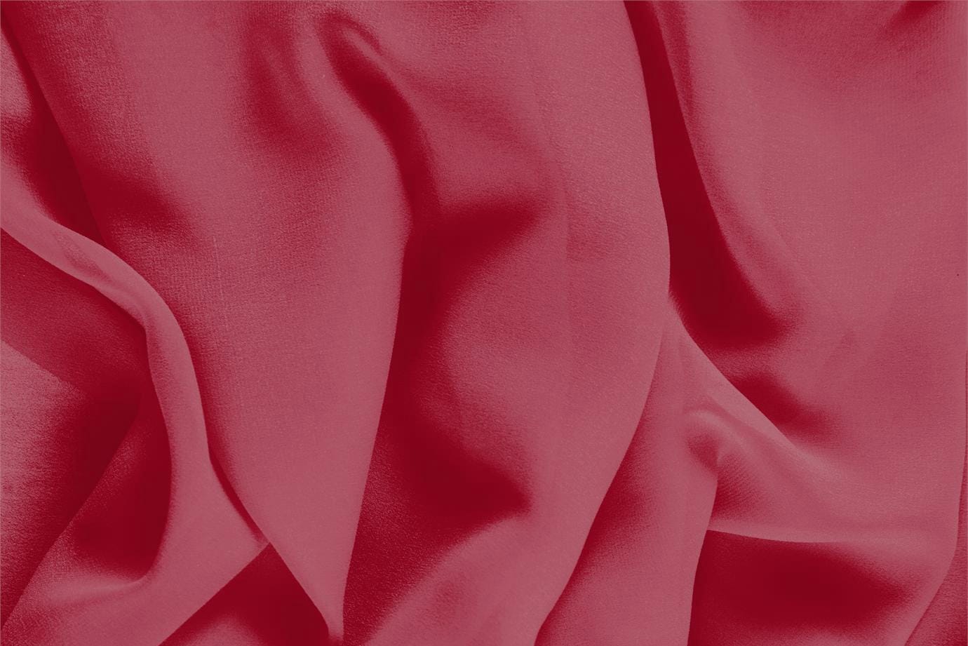 Ruby Red Silk Dogaressa fabric for dressmaking