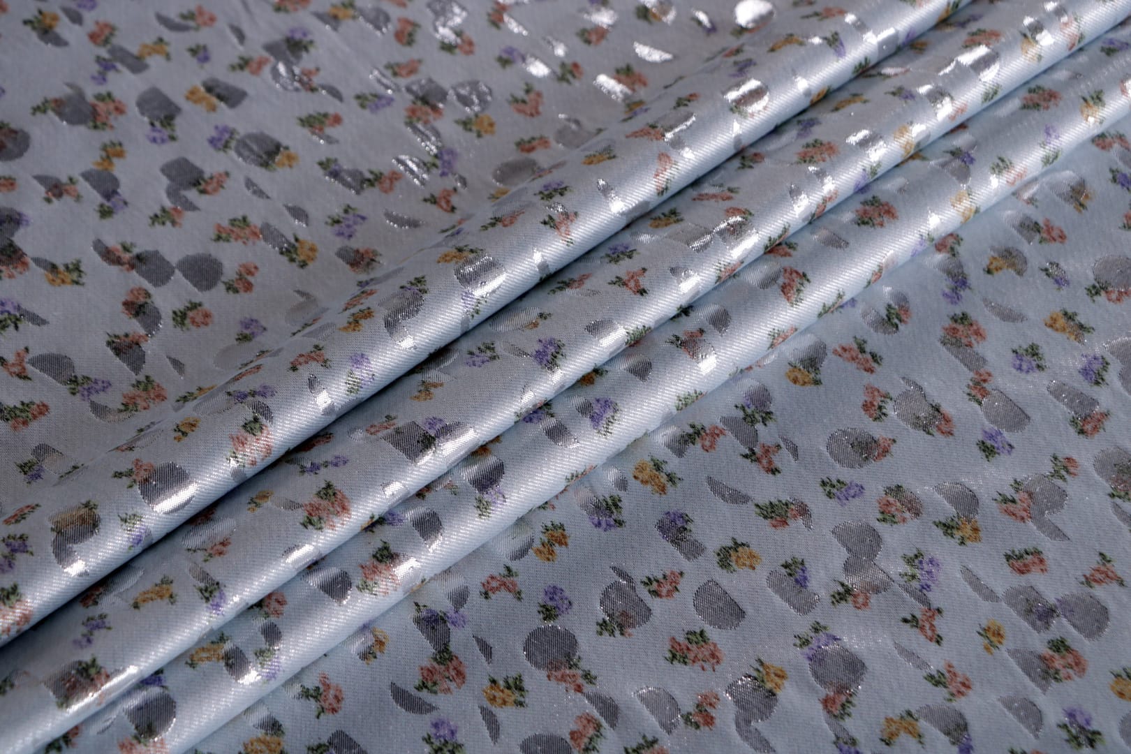 Silver Cotton, Polyester fabric for dressmaking