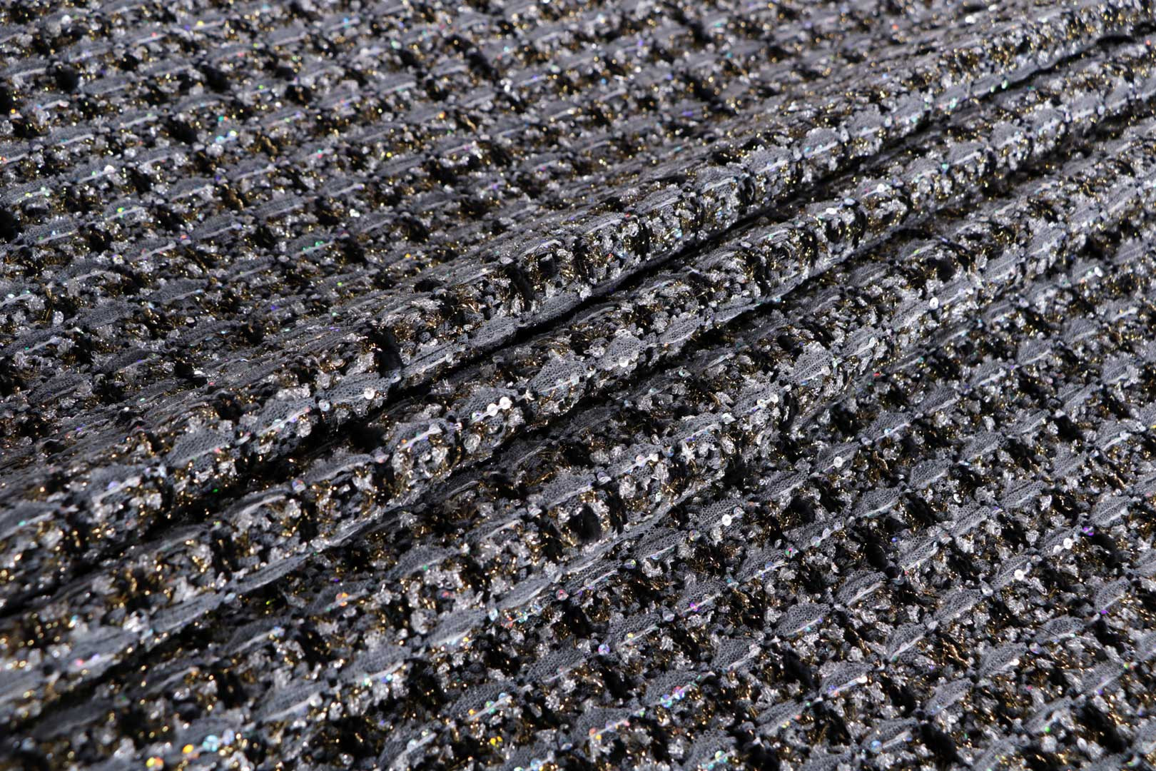 Chanel-Style Tweed and Boucle fabric for dressmaking