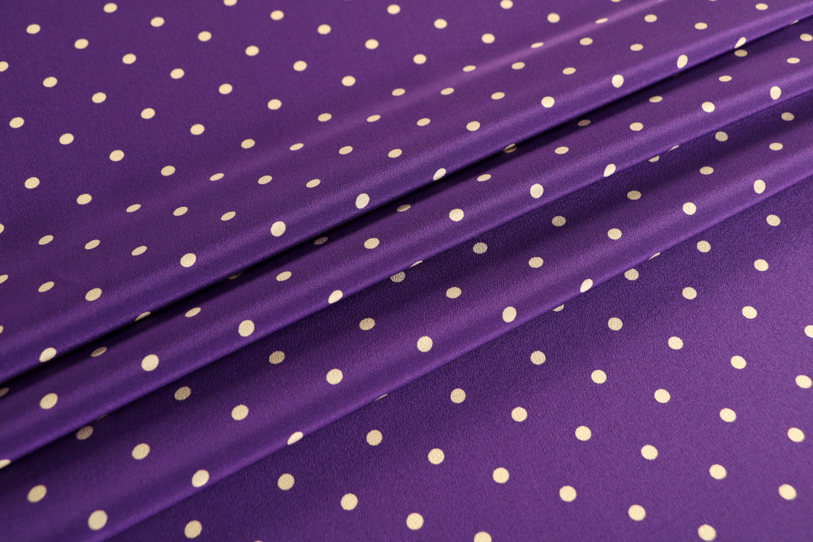 Tessuto Crêpe de Chine di Seta a Micro Pois ST000725 per Abbigliamento