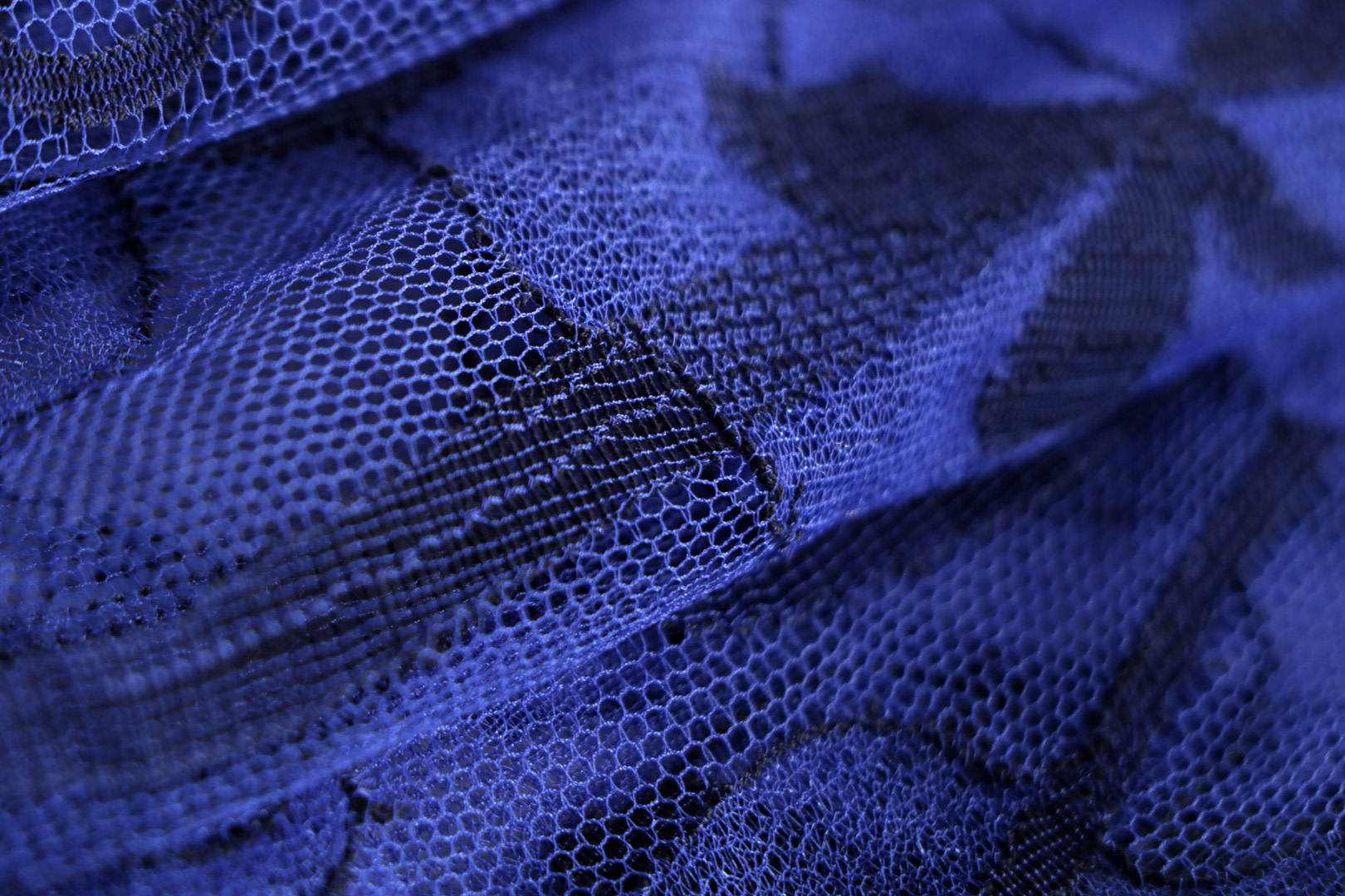 Blue Cotton, Polyester fabric for dressmaking