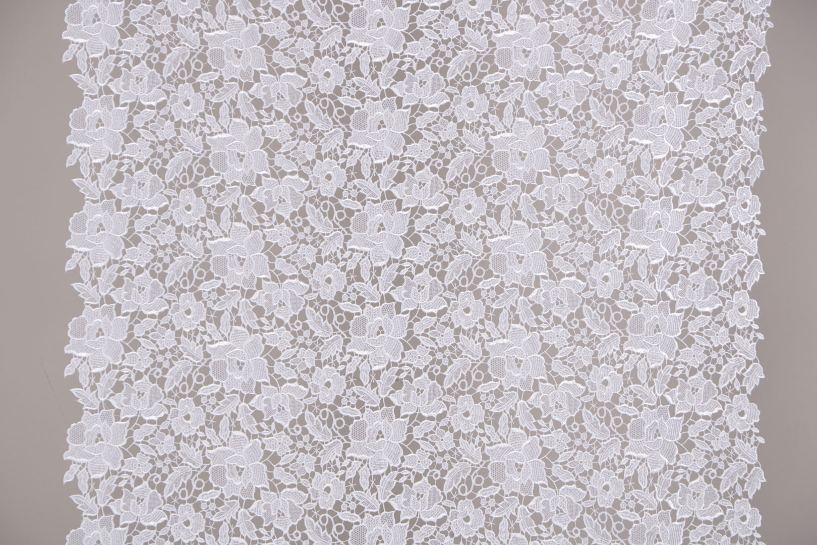 White Polyester fabric for dressmaking