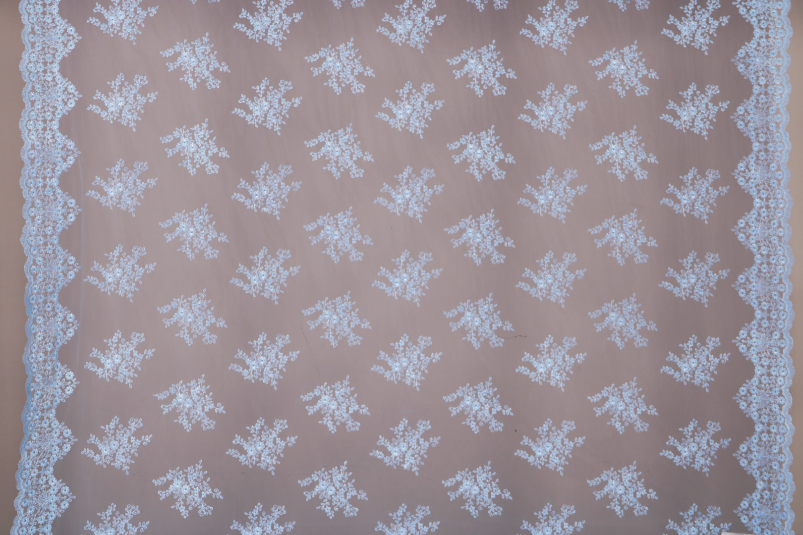 Blue Polyester fabric for dressmaking