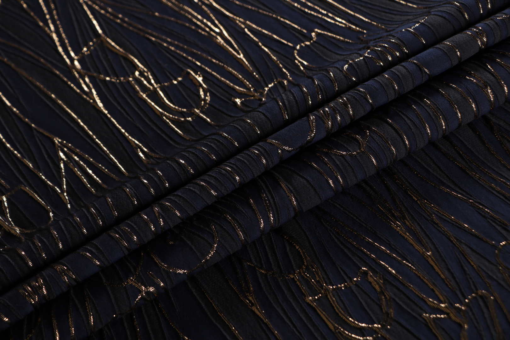 Blue Polyester fabric for dressmaking