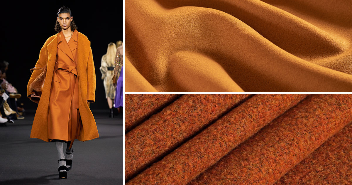 Warm coating fabrics for womenswear and menswear