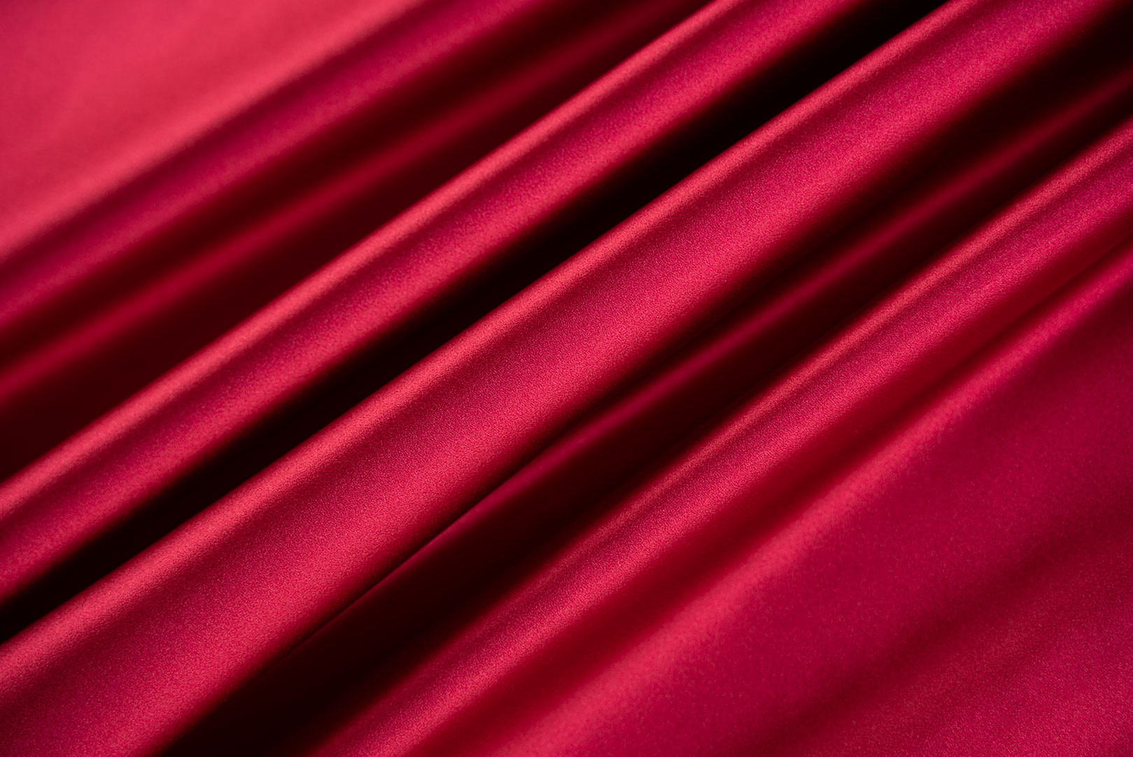 Ruby Red Silk Duchesse Apparel Fabric
