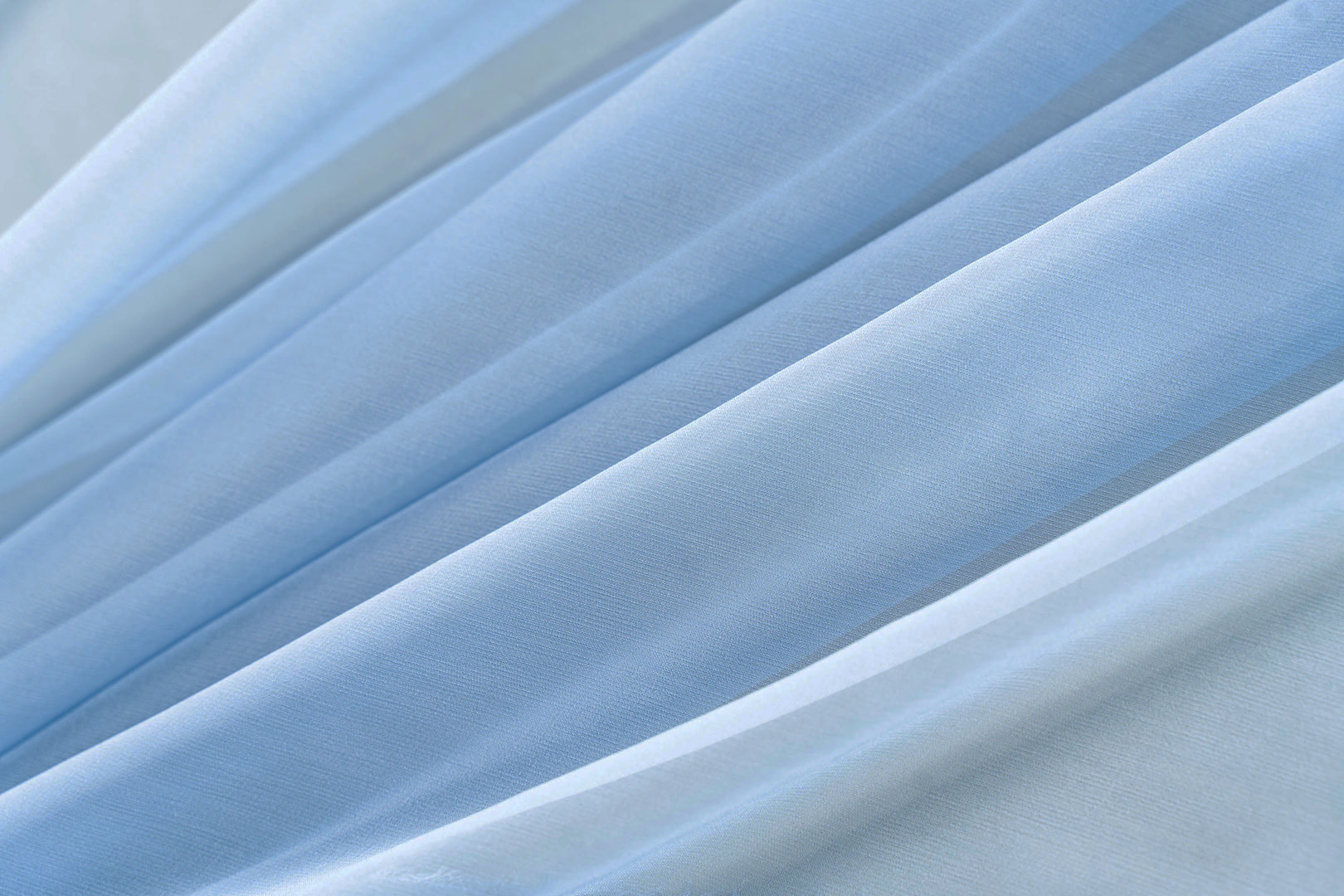 Cornflower Blue Silk Chiffon Apparel Fabric