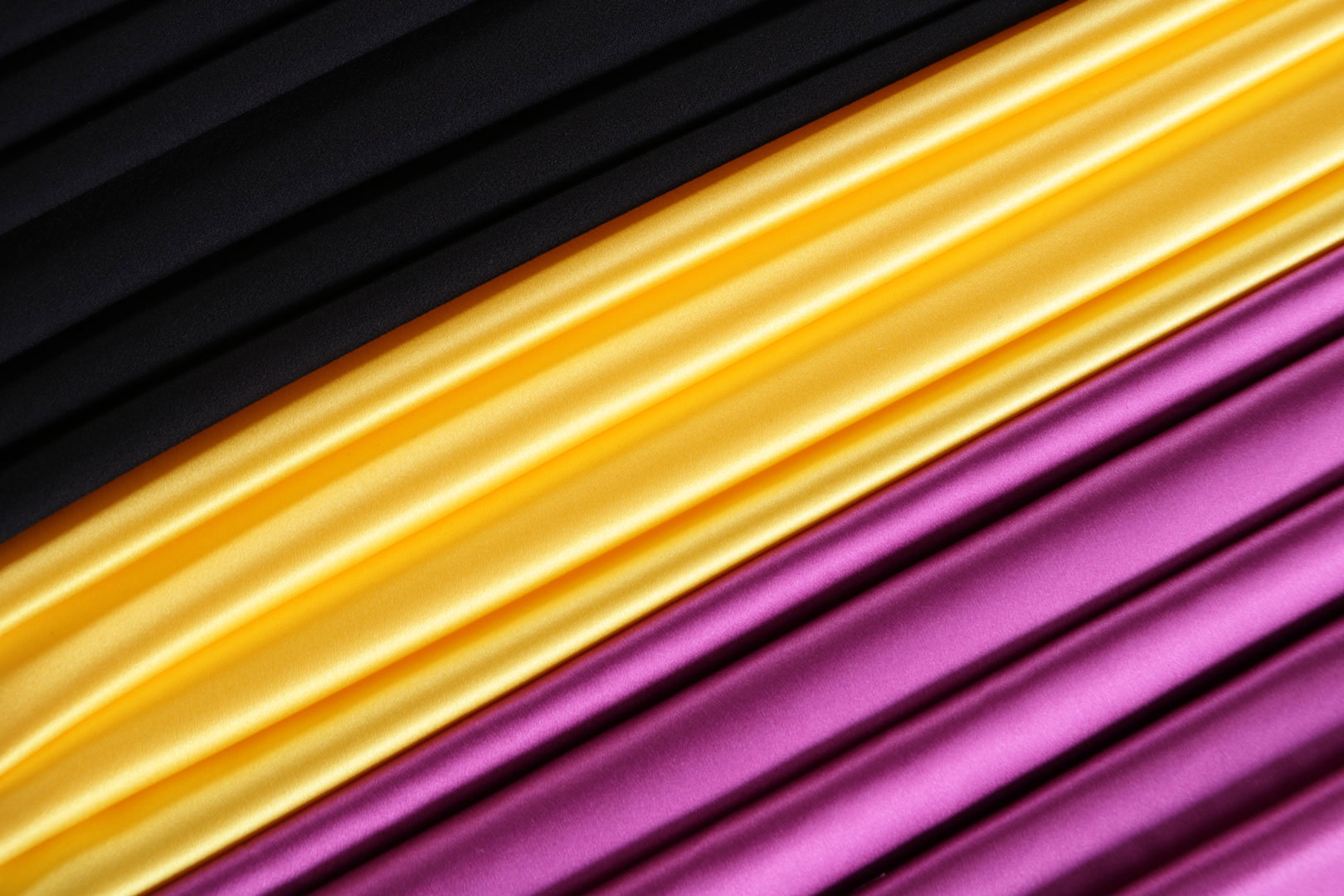 Sun Yellow Silk Crêpe Satin Apparel Fabric