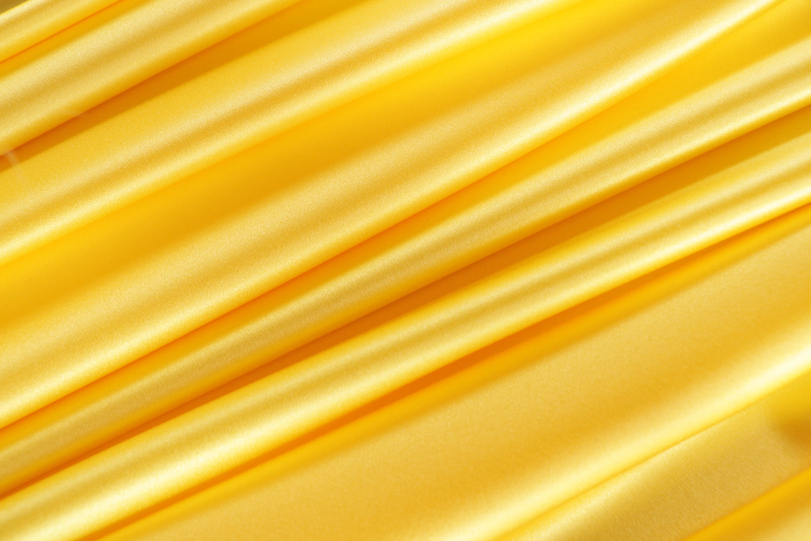 Sun Yellow Silk Crêpe Satin Apparel Fabric
