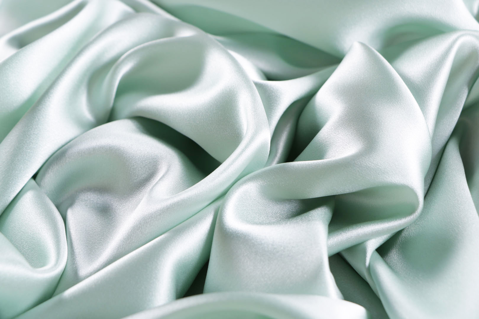 Chlorophyll Green Silk Crêpe Satin Apparel Fabric