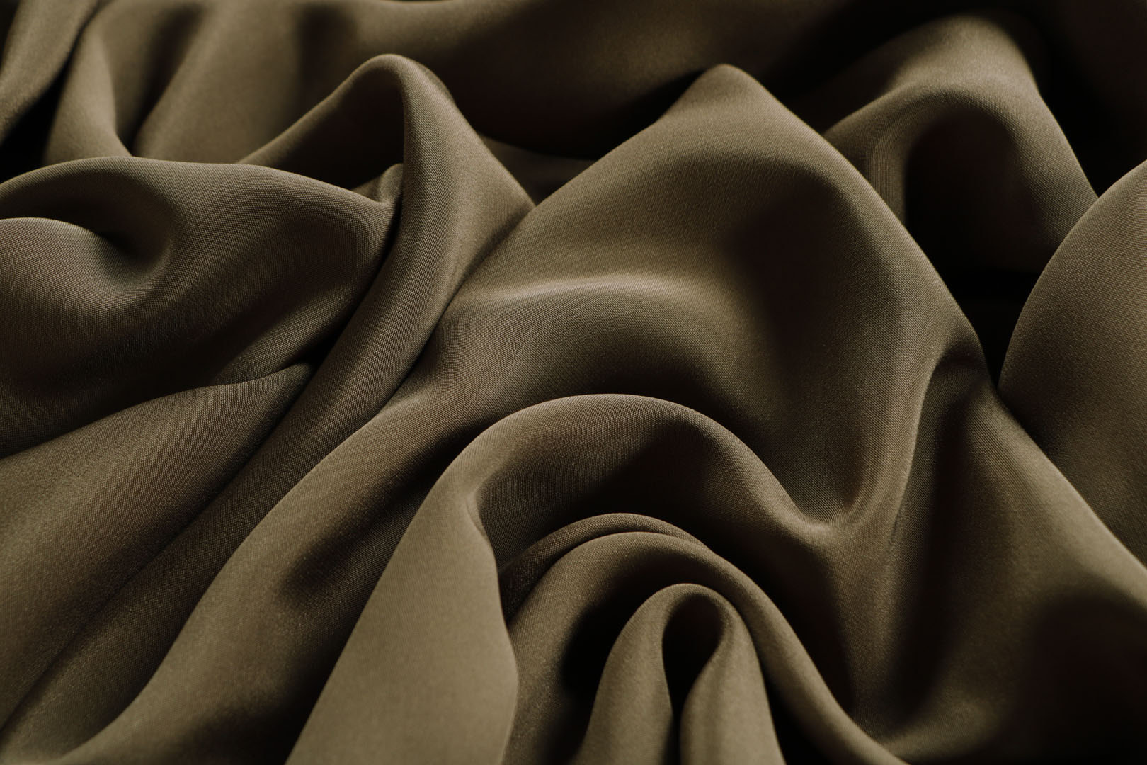 Army Green Silk Drap Apparel Fabric