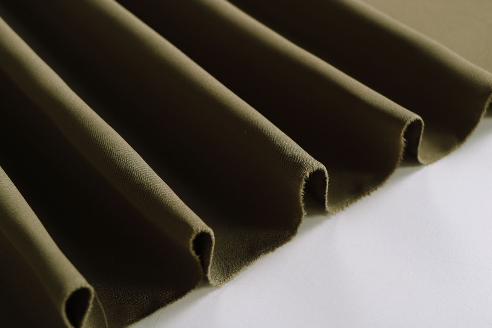 Army Green Silk Drap Apparel Fabric