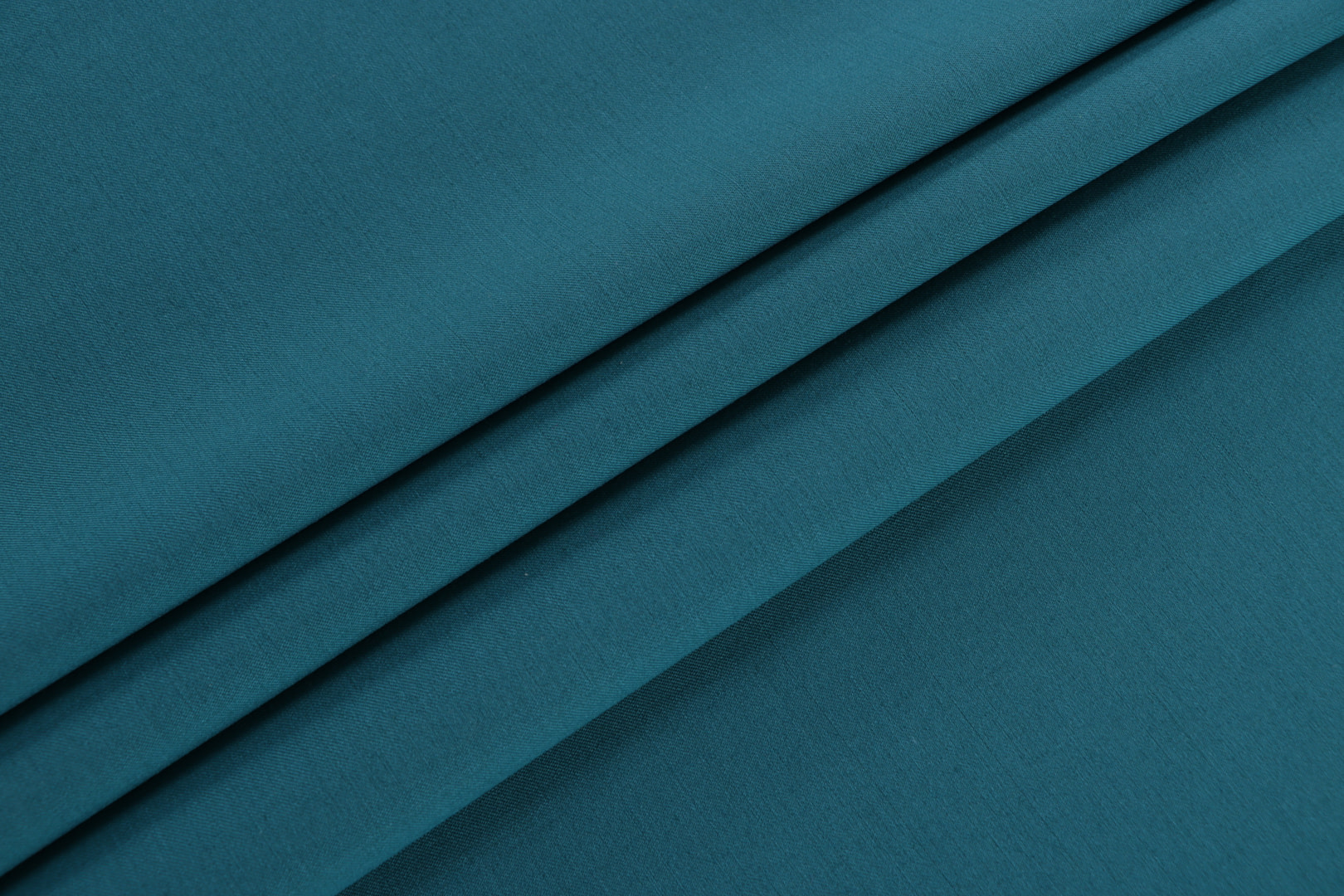 Peacock Blue Polyester, Stretch, Wool Gabardine Stretch Apparel Fabric
