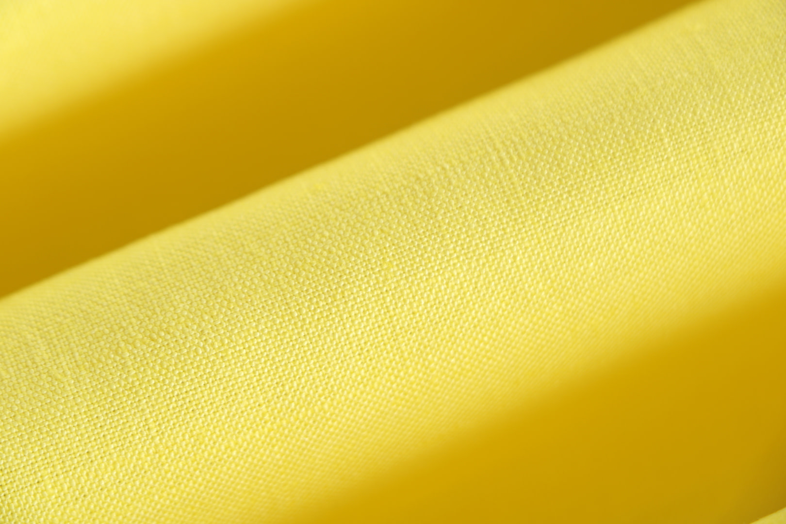 Lemon Yellow Linen, Stretch, Viscose Linen Blend Apparel Fabric