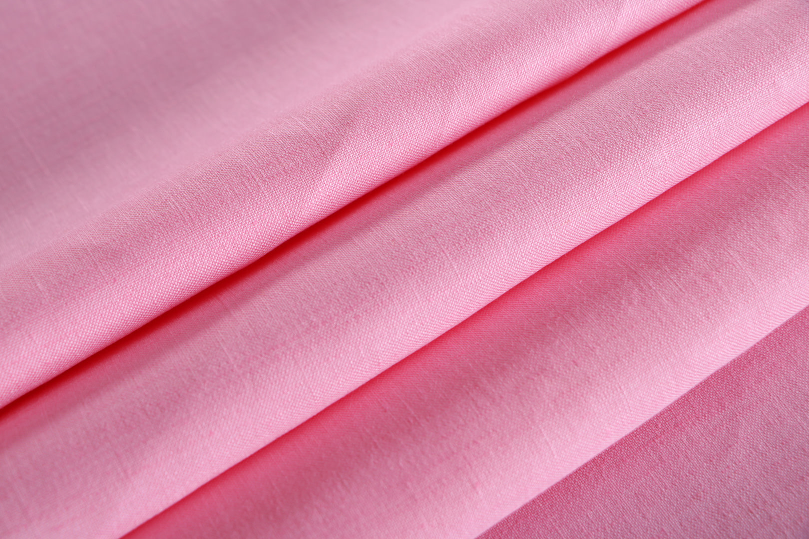 Baby Pink Linen, Stretch, Viscose Linen Blend Apparel Fabric