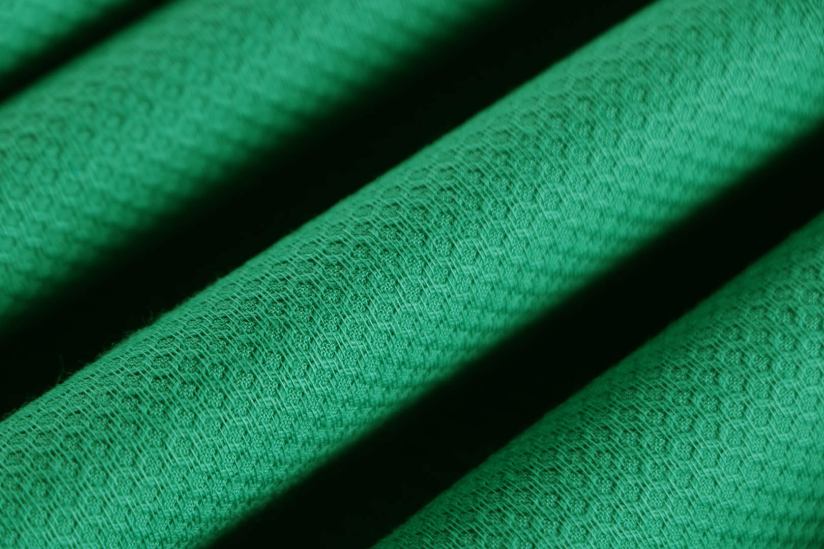 Green Green Cotton, Stretch Pique Stretch Apparel Fabric