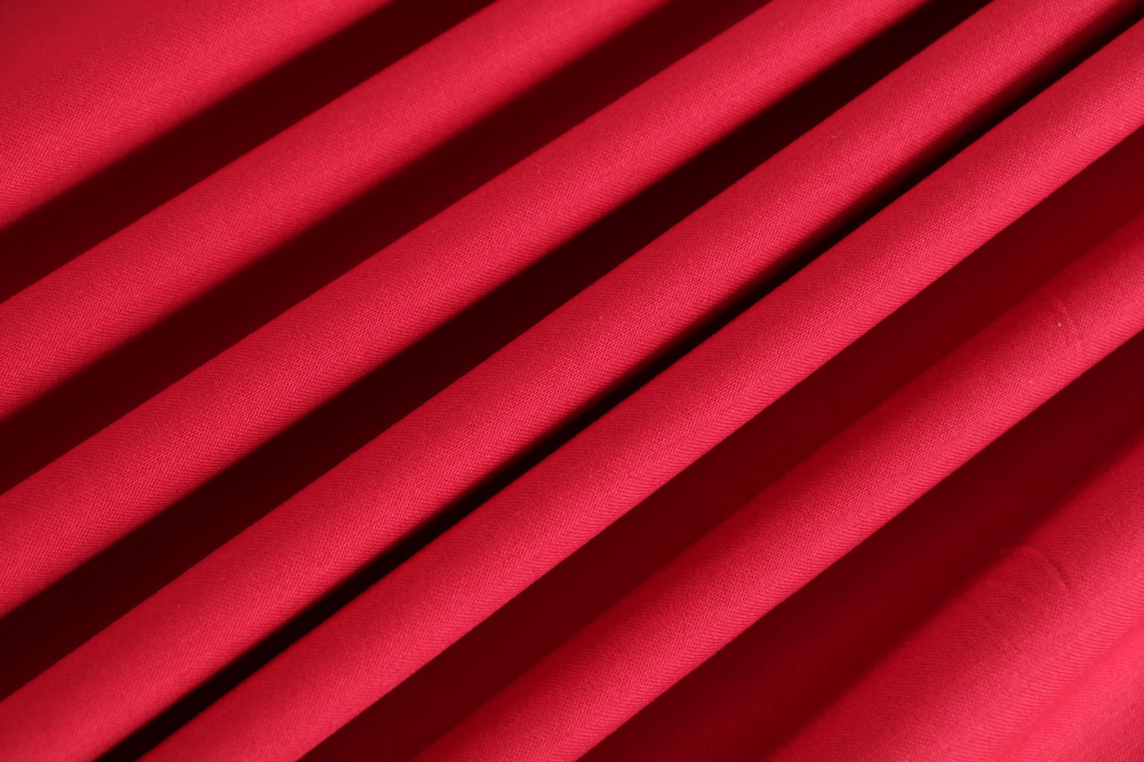 Fire Red Cotton, Stretch Cotton sateen stretch Apparel Fabric