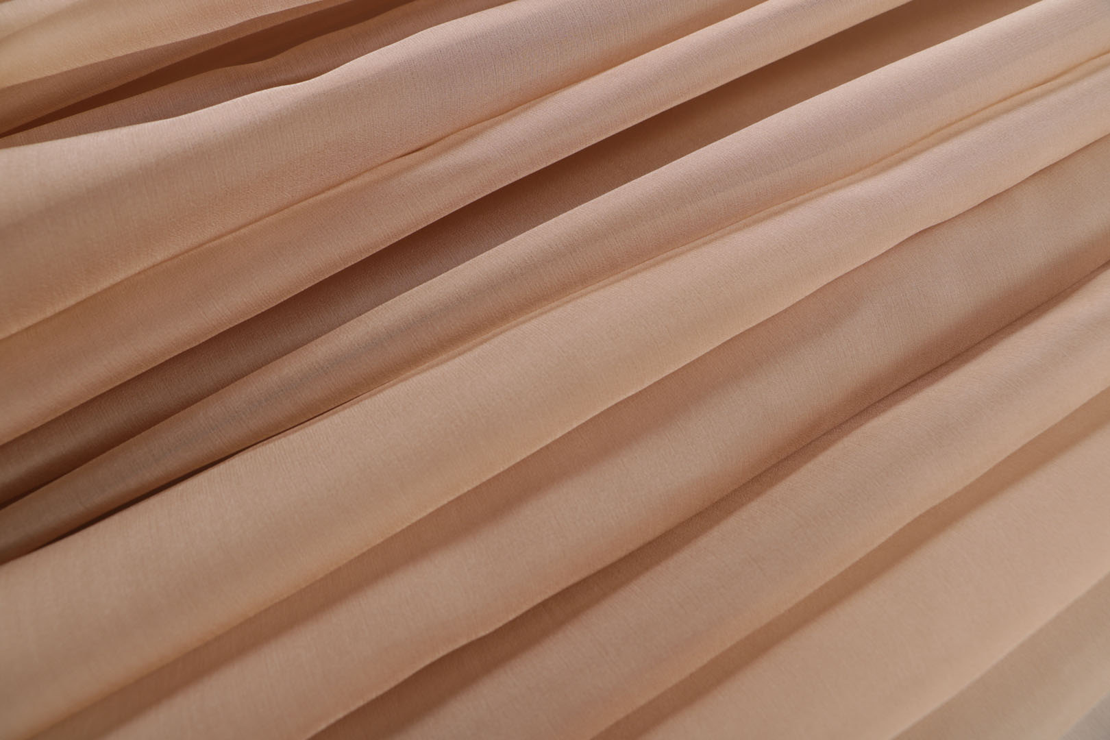 Honey Brown Silk Chiffon Apparel Fabric