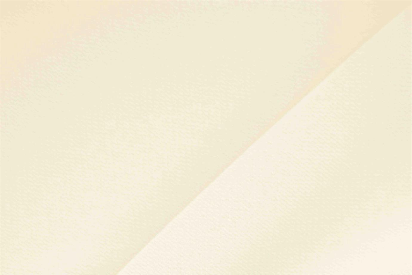 Creamy White Polyester Crêpe Microfiber Apparel Fabric