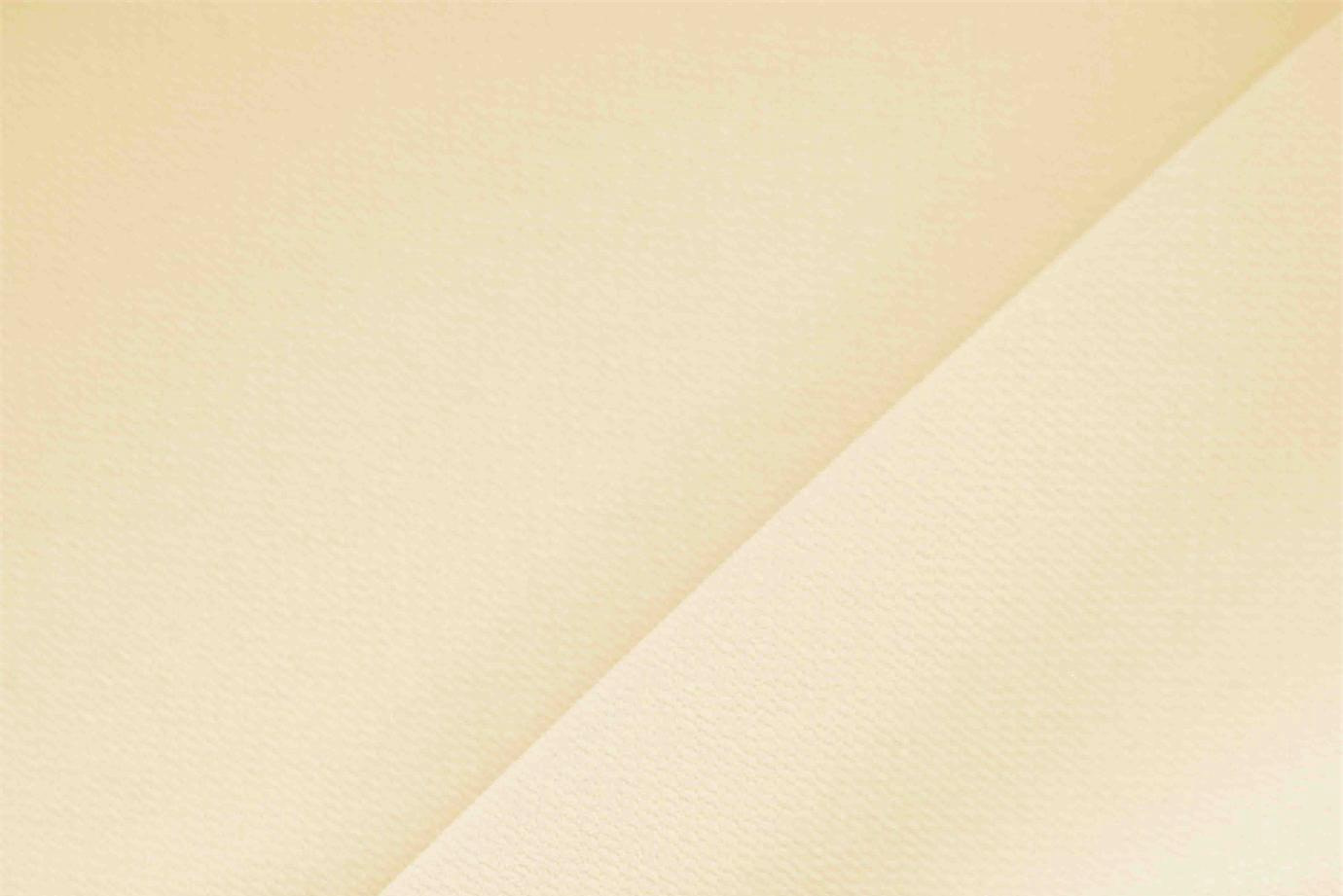 Cream Beige Polyester Crêpe Microfiber Apparel Fabric