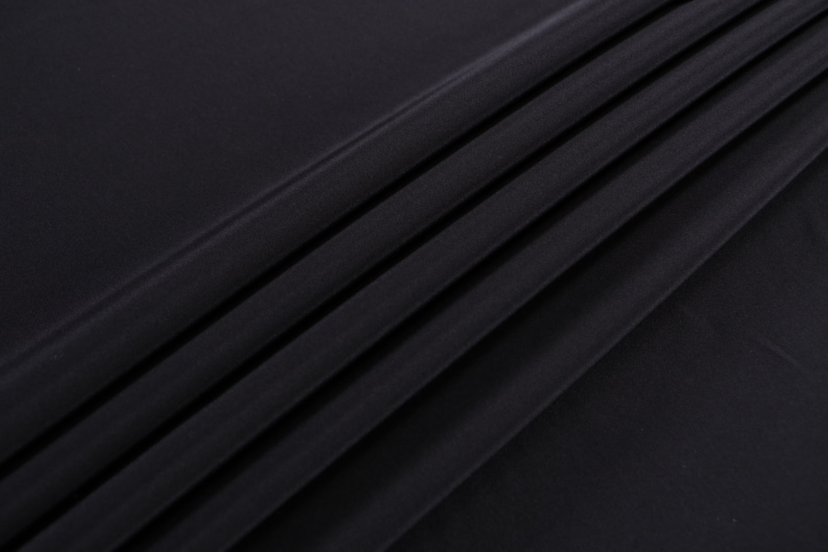 Black Silk Cady fabric for dressmaking