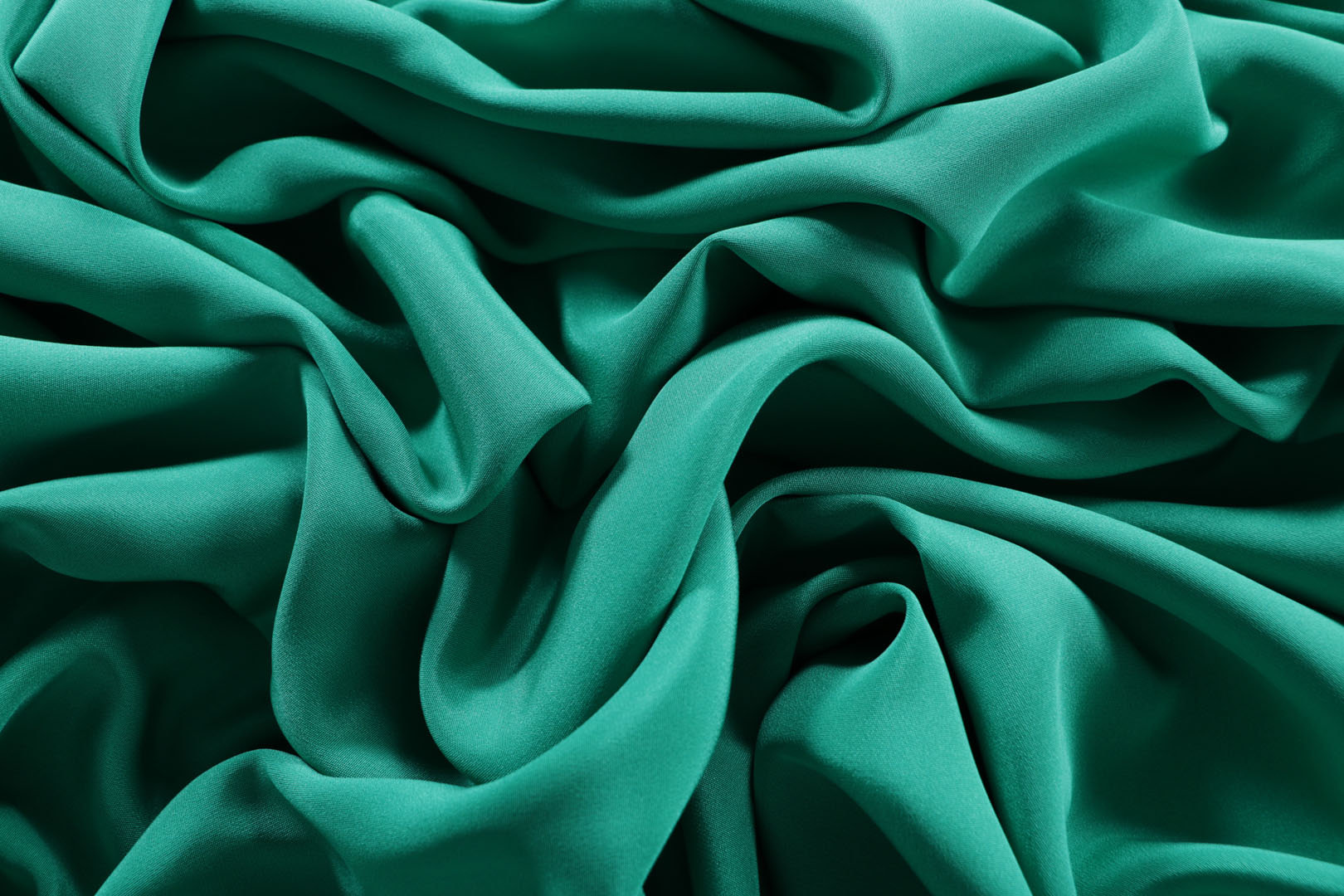 Green Green Silk Drap Apparel Fabric