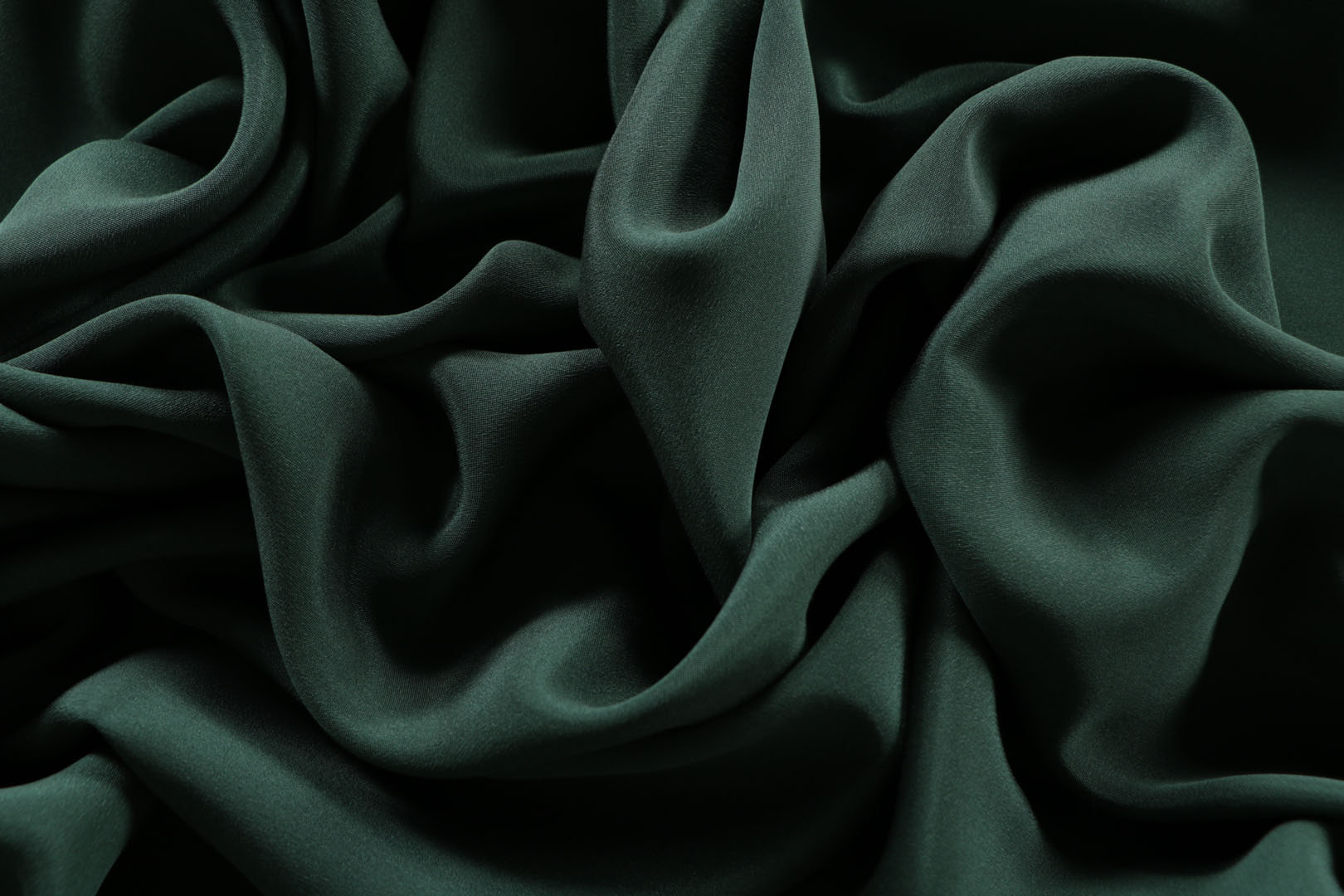 Tissu Couture Drap Vert sapin en Soie