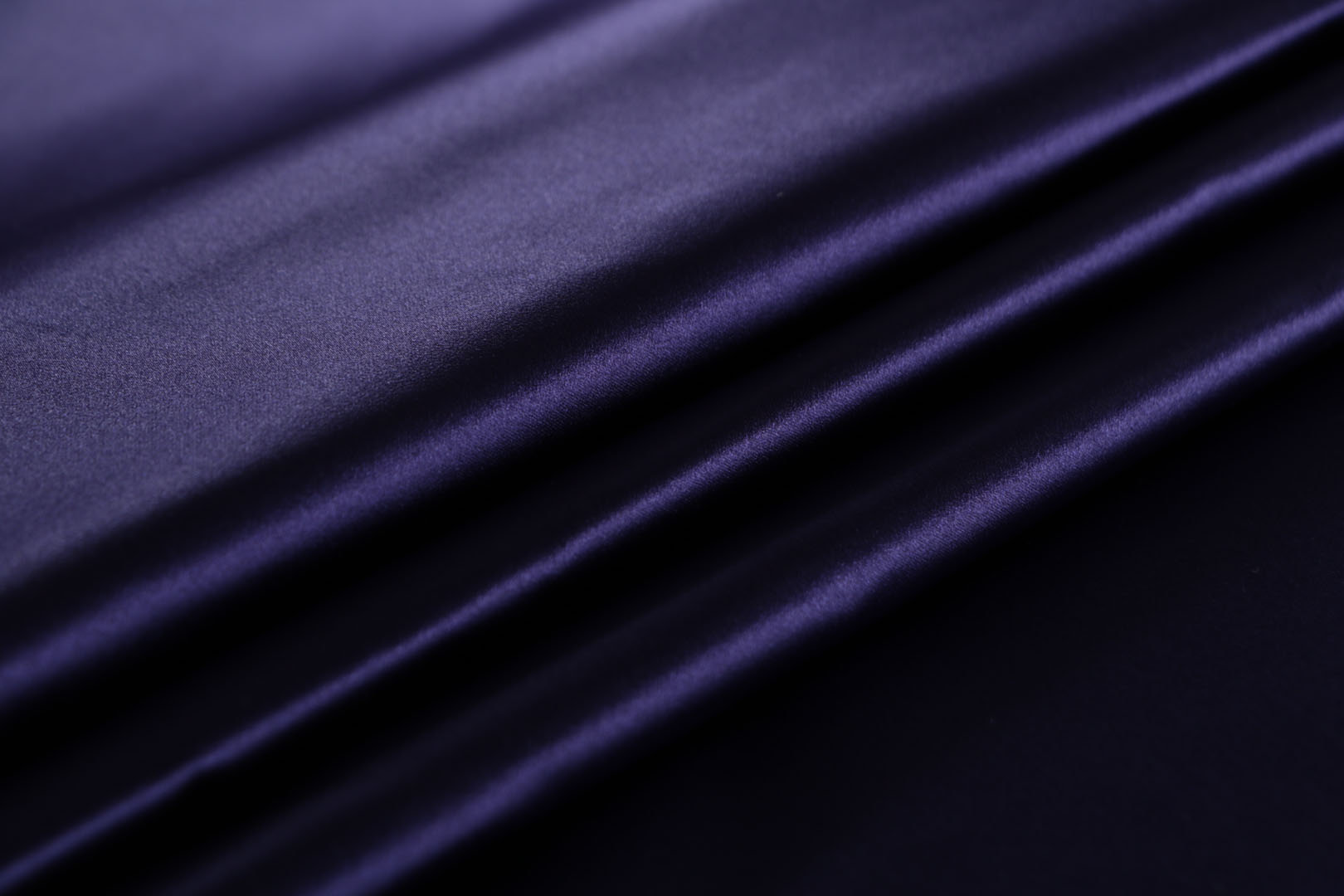Night Blue Silk Duchesse Apparel Fabric