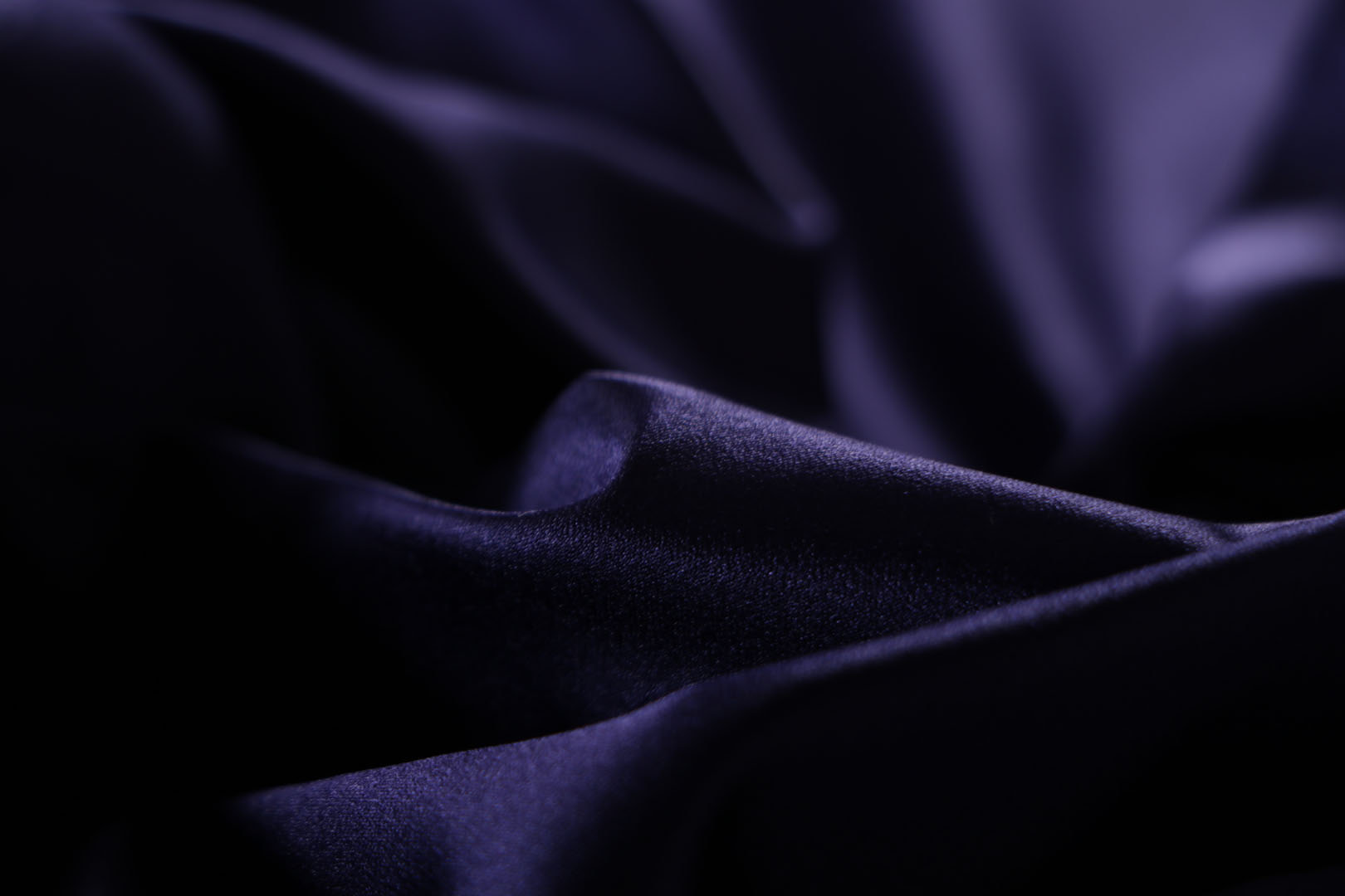 Night Blue Silk Duchesse Apparel Fabric