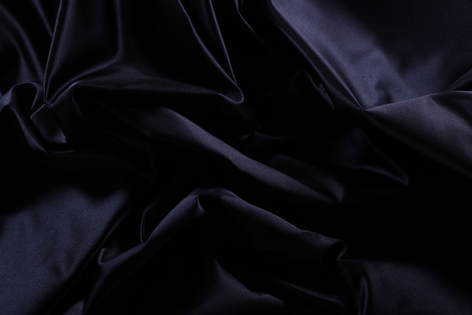 Navy Blue Silk Duchesse Apparel Fabric