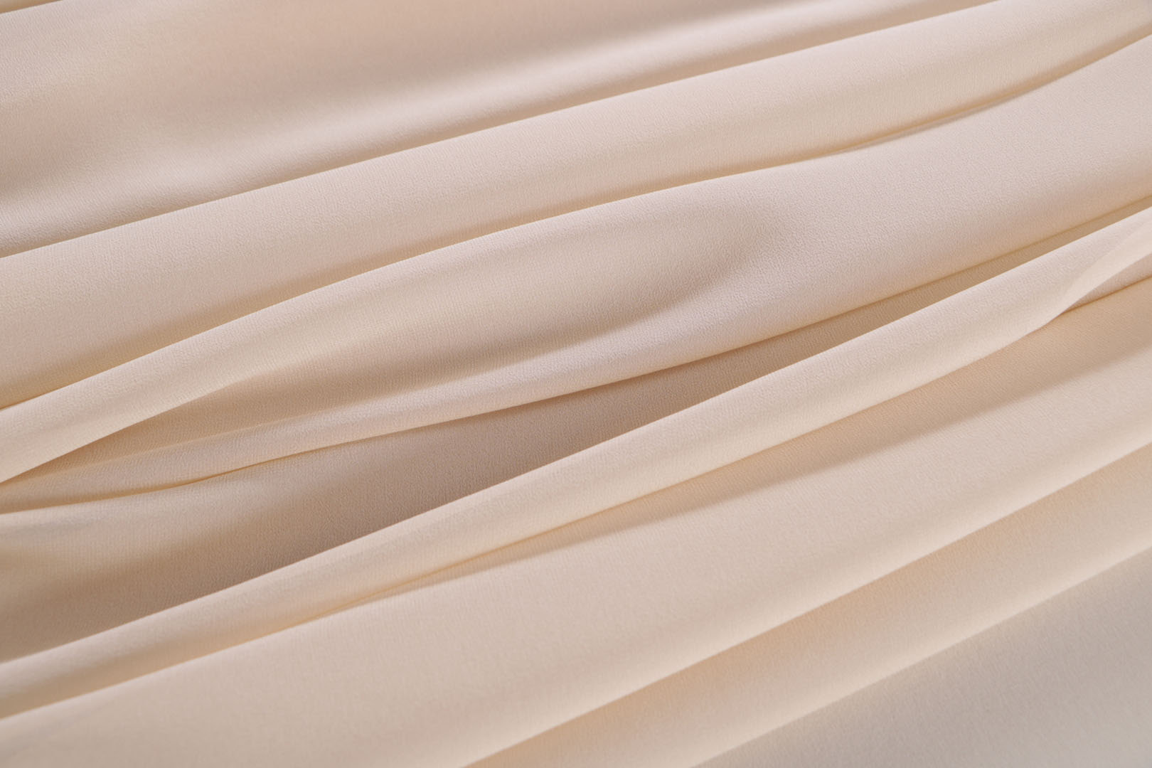 Almond Beige Silk Georgette Apparel Fabric