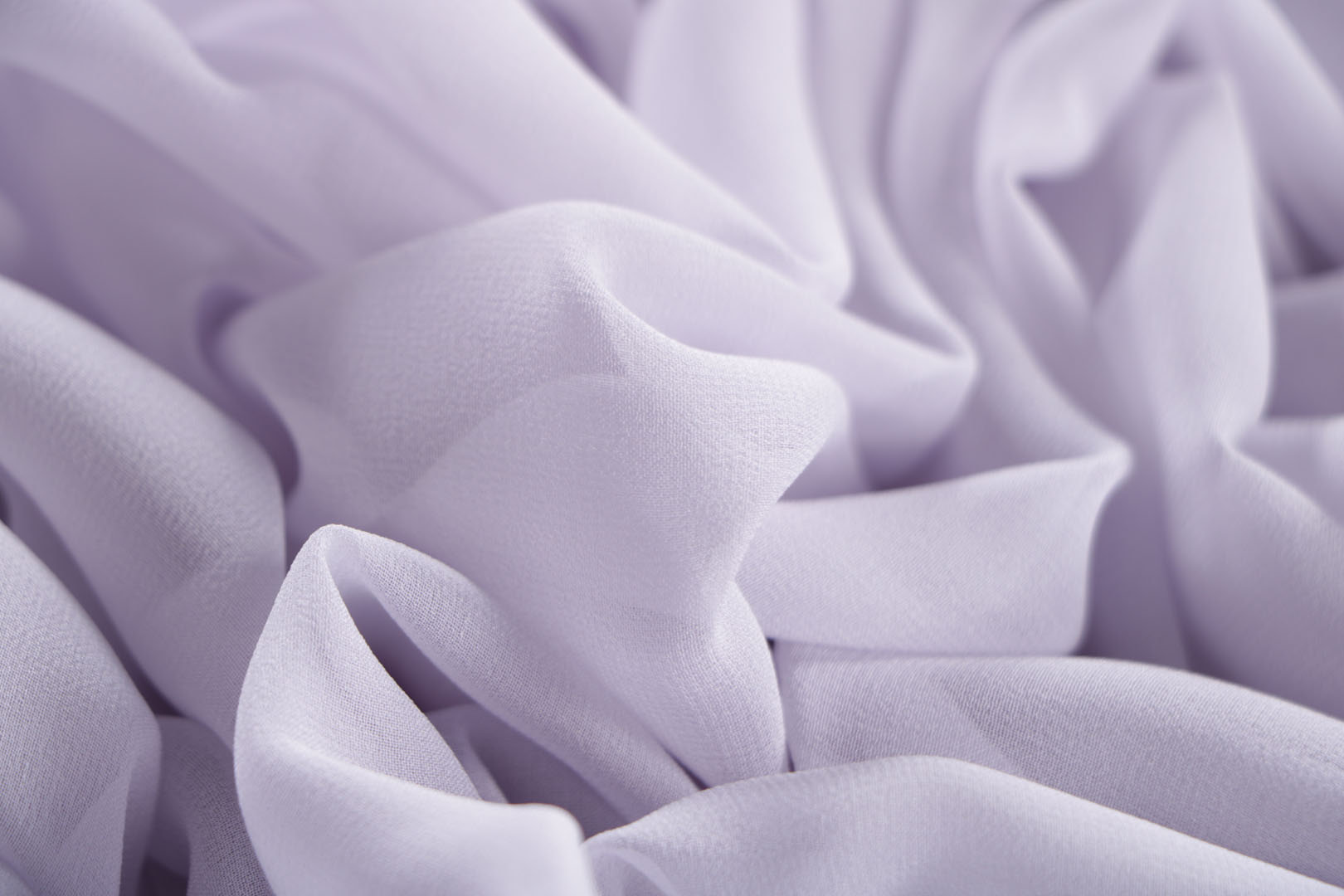 Light purple silk georgette fabric for dressmaking