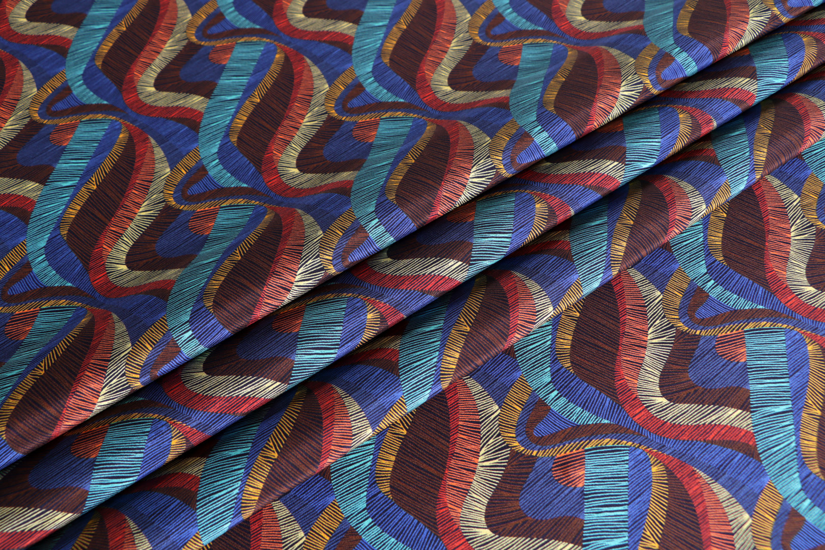 Geometric Print Apparel Fabric ST000798