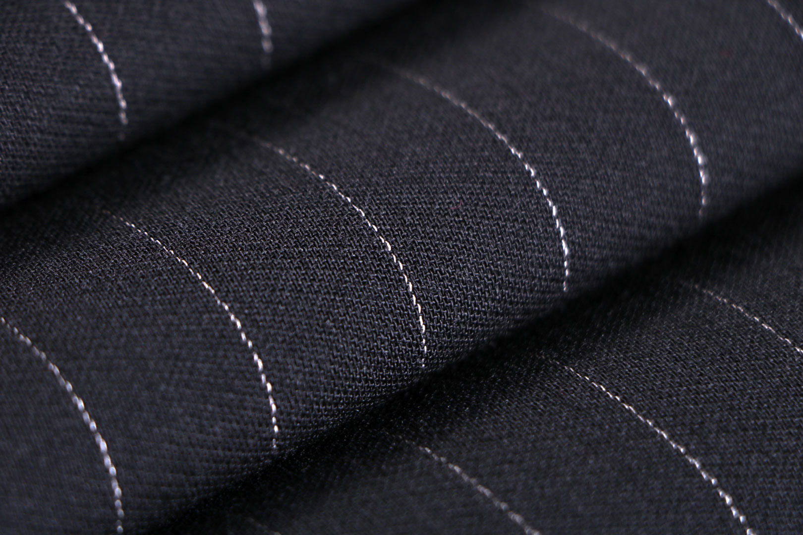 Tessuto Crepe Cady Lana Gessato TC001205 per Abbigliamento