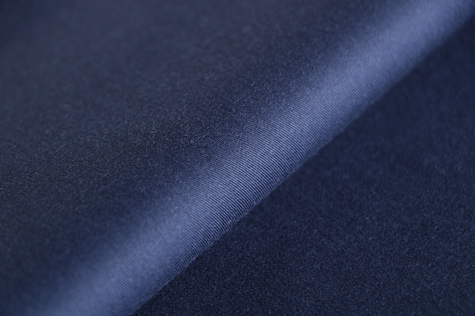 Blue stretch cotton gabardine fabric for men's pants - new tess