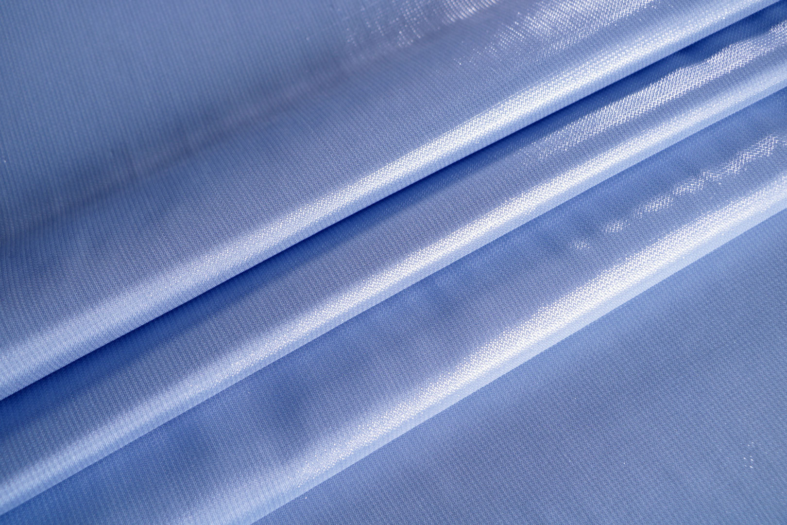 Blu Poliestere, Seta Chiffon Apparel Fabric