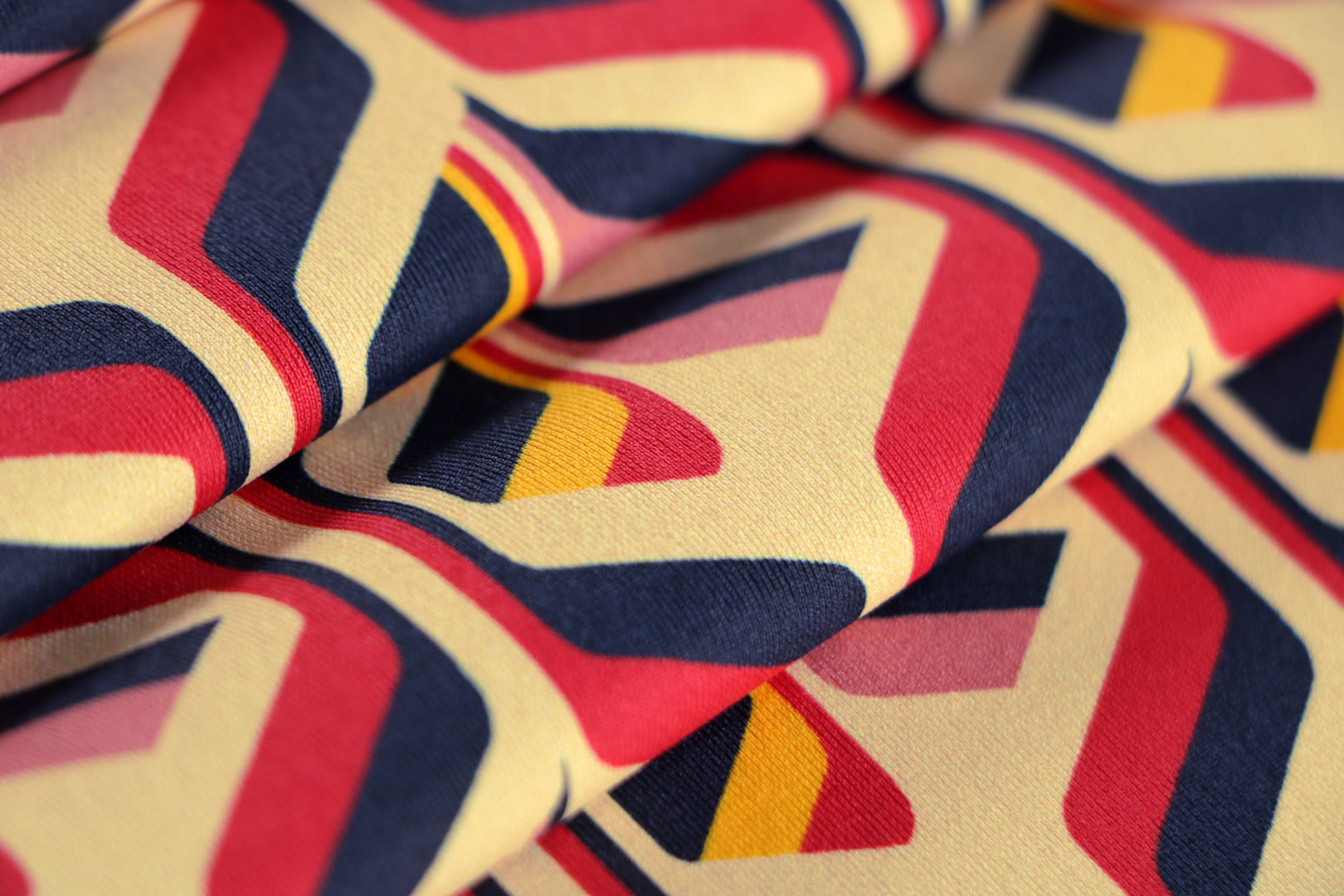 Geometric Print Apparel Fabric ST000592