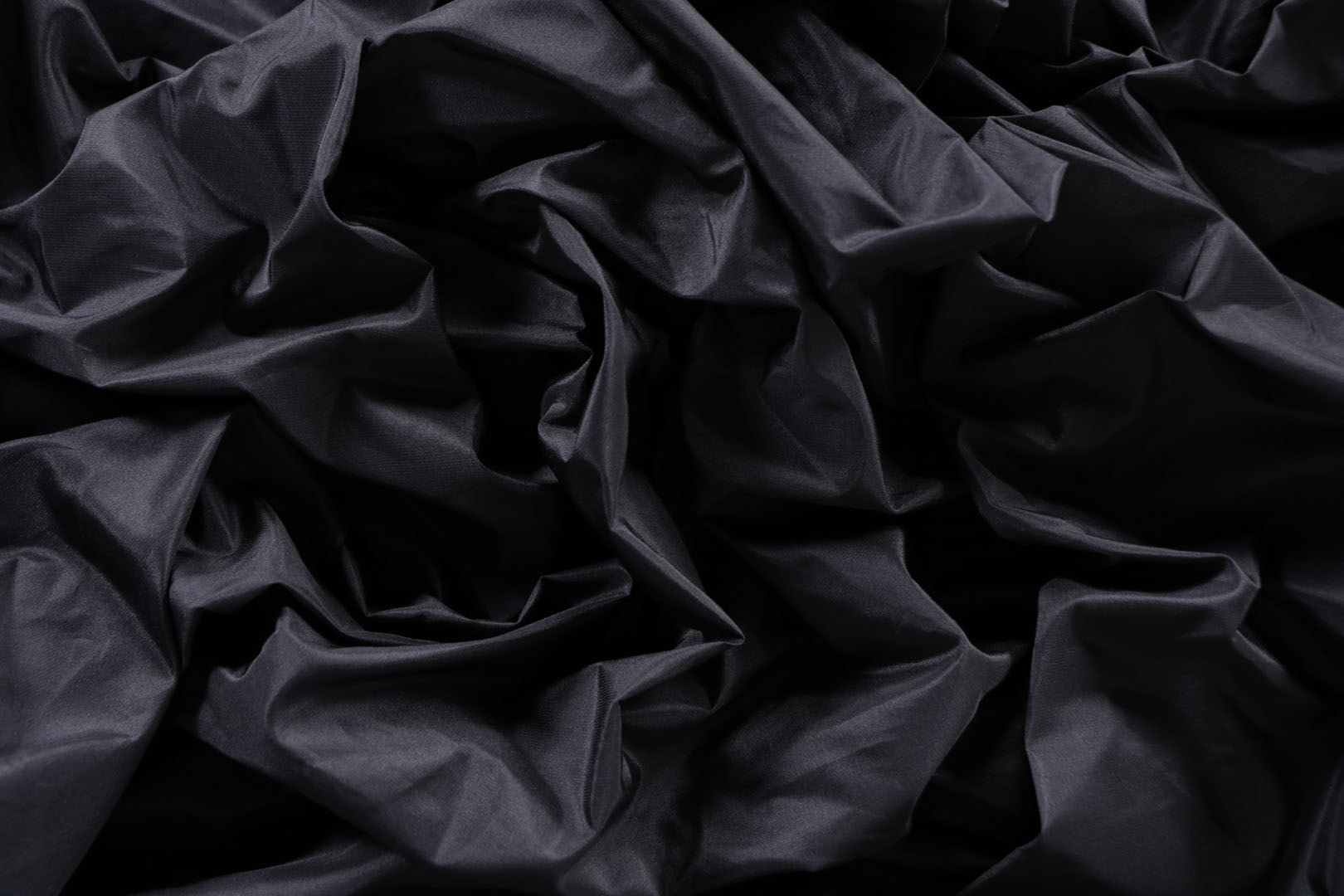 Anthracite Gray Silk Taffeta Apparel Fabric