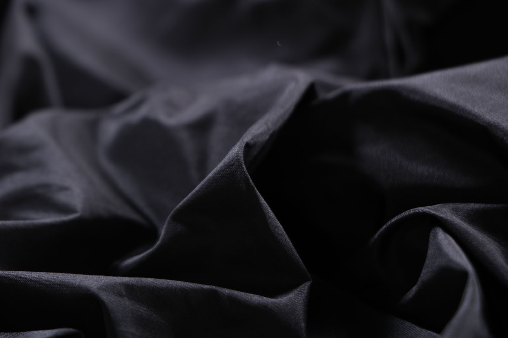 Anthracite Gray Silk Taffeta Apparel Fabric