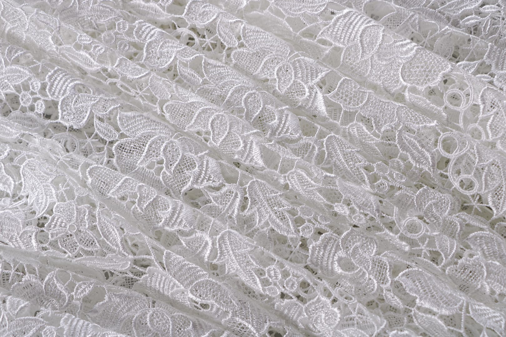 White Polyester fabric for dressmaking